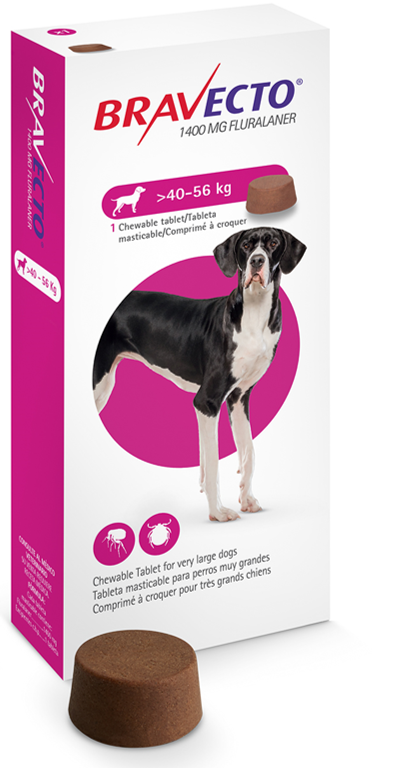 Bravecto 1400 Mg x 1 Tab ( 40 - 56 KG ) | Windies Corp